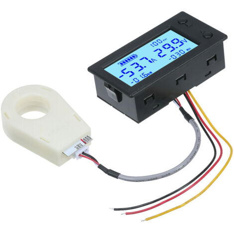DC 5V90V Digital Voltmeter Ammeter Gauge Battery Capacity Electric ...