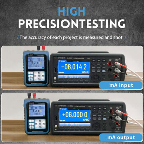 Portable Handheld 0-10V 4-20mAh Adjustable Current Voltage Simulator ...