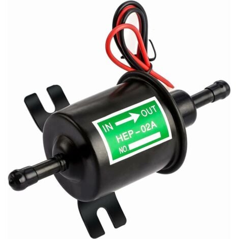 12V Electric Fuel Pump HEP-02A Low Pressure Electric Fuel Pump 2.5-4PSI ...