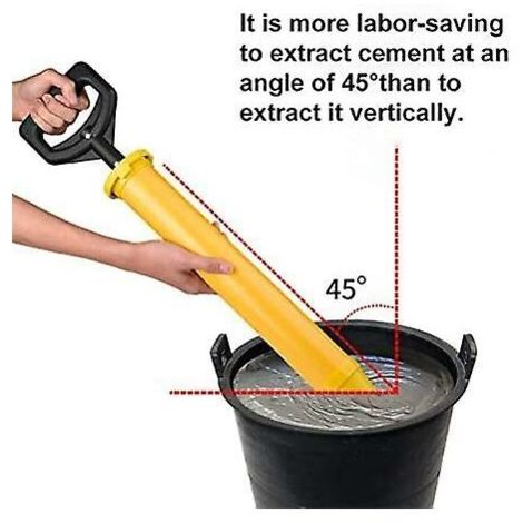 Cement Grout Gun Mortar Joint Gun - Manual Mortar Pump with 4 Nozzles ...