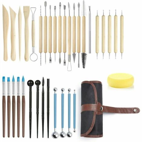 Pottery Tool Clay Sculpture Chisel Modeling, 35 Pcs Sculpting Tools ...