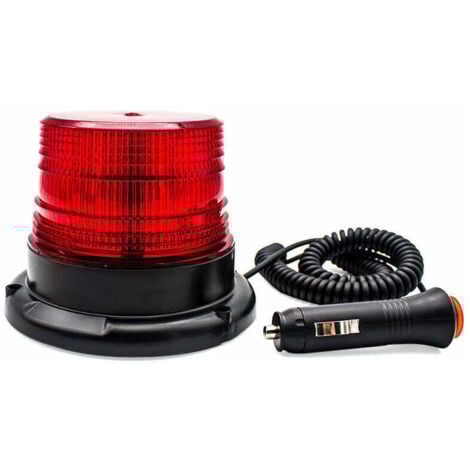 LED Emergency Warning Light, Rechargeable Car Vehicle Warning Lights (Red)
