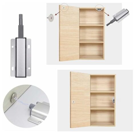 GU.B/bon Push to Open Magnet Cabinet Door, 4Pcs Magnetic Latch Push ...