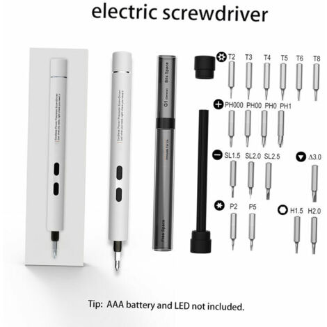 Portable Electric Power Screwdriver Cordless Magnetic Screwdriver ...