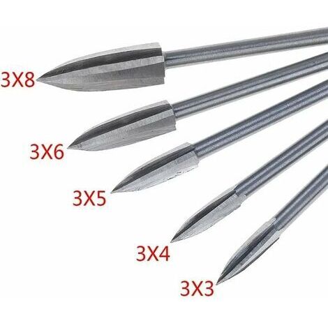 Pcs Wood Carving and Engraving Drill Bit Milling Root Cutter Carving ...