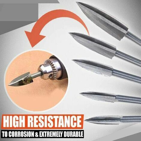 Pcs Wood Carving and Engraving Drill Bit Milling Root Cutter Carving ...