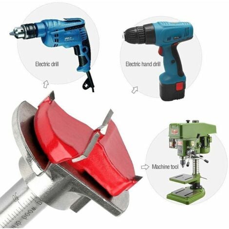 Door and furniture hinge cutter, 35mm wood hole cutter with depth stop ...