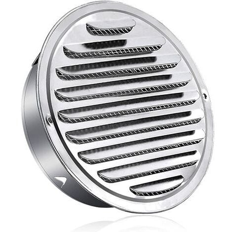 Round stainless steel ventilation grille 100 mm metal ventilation ...