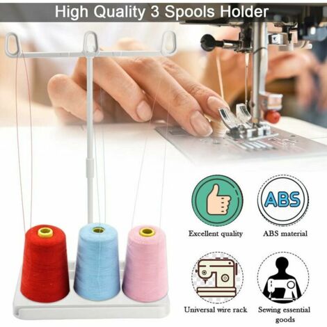 White Bobbin Thread Holder Cone Spool Holder Sewing Machine Iron Thread ...