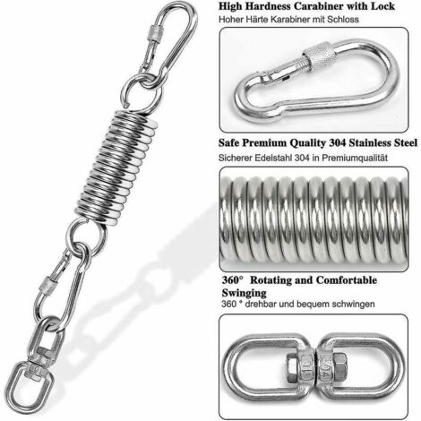 Suspension spring, steel spring, rotating spring hammock, with 2 ...