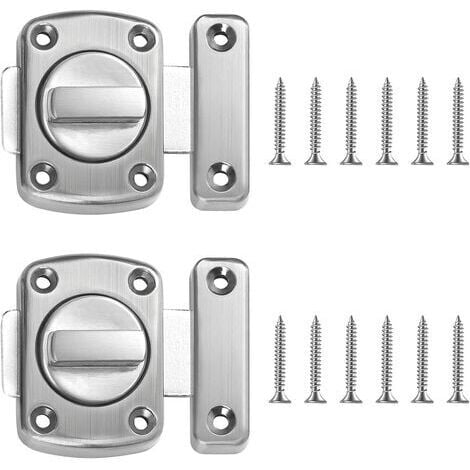 2Pcs Rotating Door Latch Safety Door Bolt Lock Zinc Alloy Door Latch ...