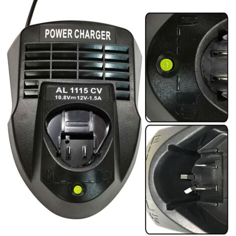 AL1115CV 10.8V 12V 1.5A Lithium-ion Battery Charger Power Supply for Bosch Li-ion Drill ...