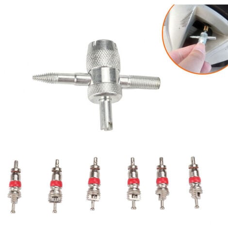 Valve Core Remover with 4-1 Portable Tire Valve Repair Tool Easy to Use ...