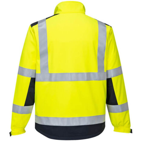 GIACCA SOFTSHELL MULTINORMA PORTWEST MODAFLAME ARCO ELETTRICO Giallo / Marina S