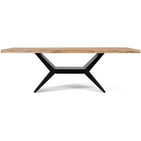 Table à manger en bois d'acacia massif 220 cm