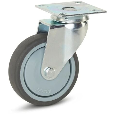 Roulette pivotante - MESO - Trolley - Platine - 100mm - 100kg