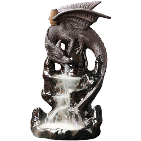 Bruciatore di Incenso Cascata di Incenso Drago nel Ceramica Cono di ...