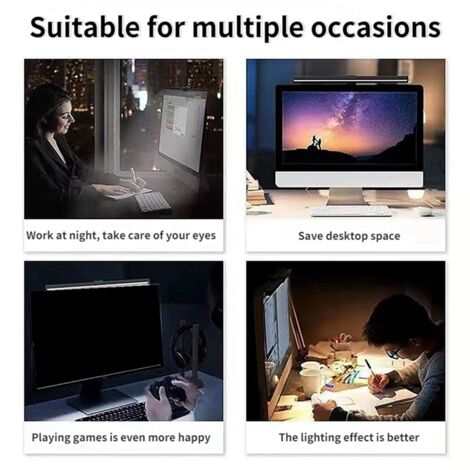Barra per Monitor, Lampada Scrivania un LED Computer Dimmerabile Cura ...