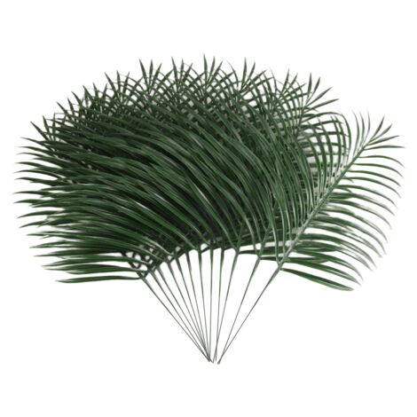 12PZ Foglie di Palma Artificiali Piante Fronde Finte Tropicali Pianta ...