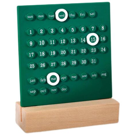 Calendario da tavolo in legno, regali retrò per la casa ...