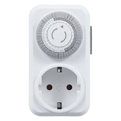 Presa di temporizzazione Interruttore ciclo 24 ore Timer meccanico Spina UE