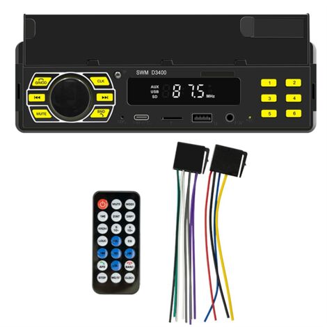 4 Canali 45 W Bluetooth Autoradio Auto Lettore MP3 Plug-In U Disco con ...