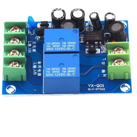 220V 2 Vie Switcher Automatico di Alimentazione 10A Dual Power Supply nel 1 Out Failure Transfer ...
