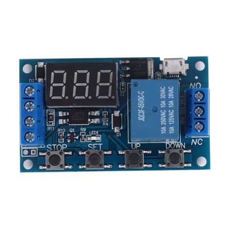 -521 Digital Time Delay 1 Way Relay Trigger Cycle Timer Switch Circuit Board Timing Control Module