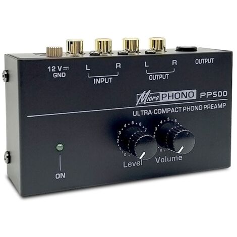 PP500 Record Player Preamplifier Vinyl Turntable Amplifier Volume Control US PLUG