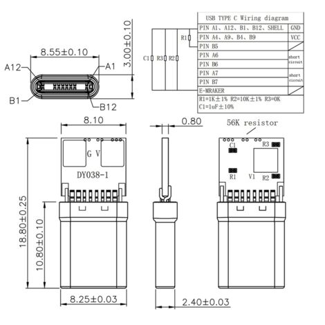 Modulo di Ricarica Rapida per Scheda PD/QC da 10 Pezzi 12 V con ...