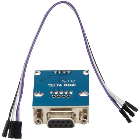 MAX3232 RS232 porta seriale TTL Convertitore Modulo DB9 connettore con 4 cavi di salto