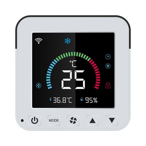 Tuya Smart Life Nuovo termostato WiFi DC5V Condizionatore d'aria Telecomando IR Timer Sensore di ...