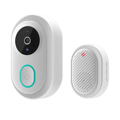 Campanello video Wi-Fi Tuya con telecamera HD wireless, allarme IR ...