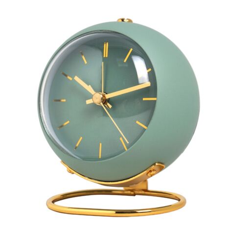 Sveglie, piccolo orologio da tavolo verde con retroilluminazione retrò ...