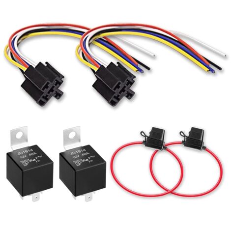 Relè SPDT per autoveicoli a 5 pin 30/40 A 12 V con relè di interblocco