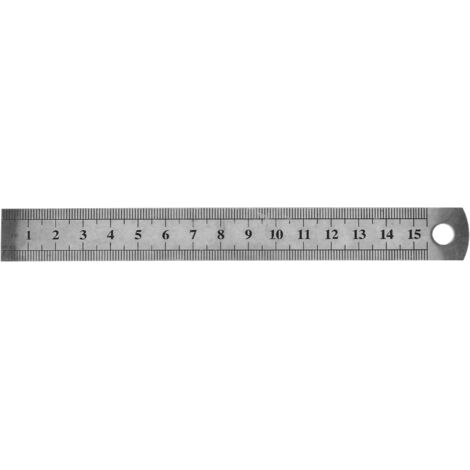 Strumento di misurazione del righello in metallo inossidabile da 15 cm ...