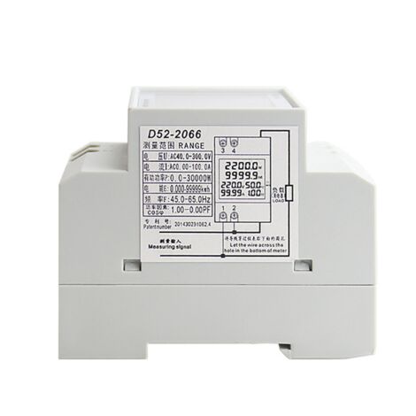 5X Din Rail AC Monitor 6IN1 40-300V 100A Tensione Corrente Fattore di ...