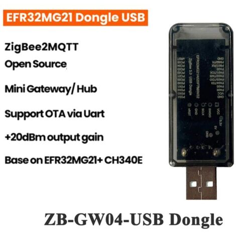 Modulo chip dongle USB gateway hub open source universale EFR32MG21