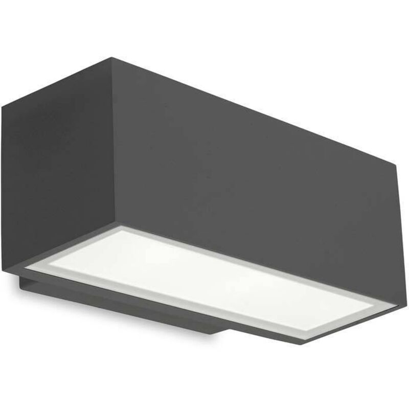 Leds-C4 Afrodita - Außen LED Up & Down Wandleuchte Urban Grey 22cm ...