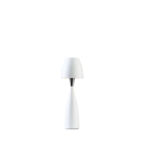 Belid Anemon - 1 leichte kleine Tischlampe Mattweiß, G9