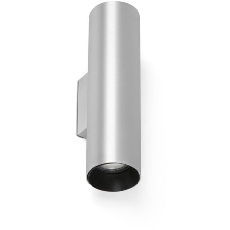 Faro Stan Stan Up & Down Wandleuchte, gebürstetes Aluminium, GU10