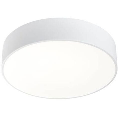 Leds-C4 Caprice - Plafoniera a LED rotonda a filo bianco dimmerabile a taglio di fase 33cm ...