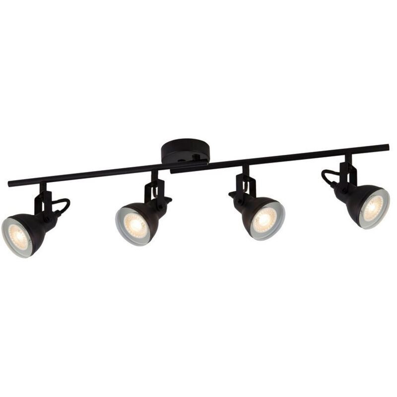 Searchlight 4 Light Spotlight Split-Bar - Svart