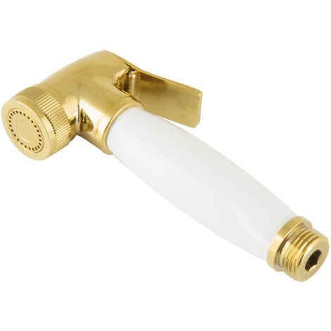 PaulGurkes Bidet-Brause Handbrause Gold Spraybrause mit Keramikgriff ...