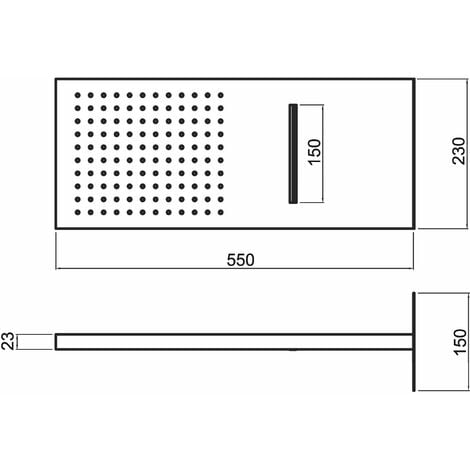 PaulGurkes Wasserfall Regenbrause Duschkopf