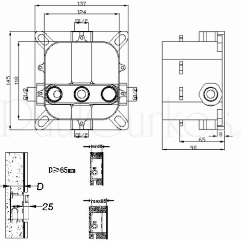 PaulGurkes Wasserfall Regenbrause Duschkopf