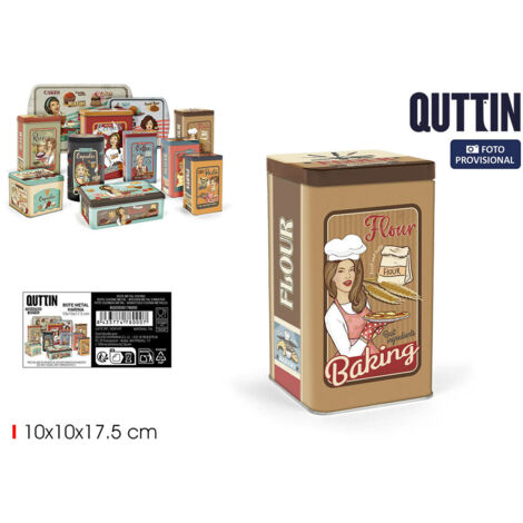 Barattolo in Metallo Quttin Baking (12 Unità)