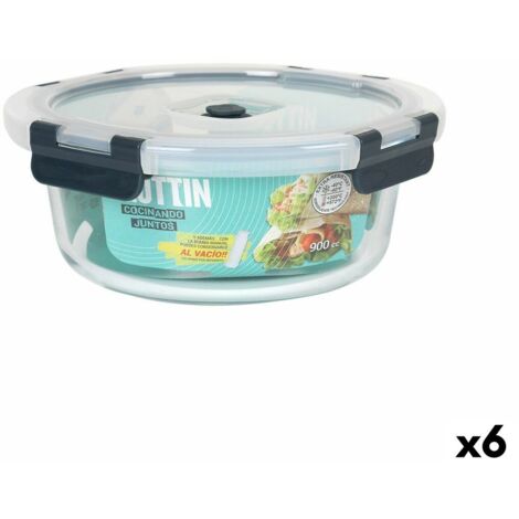 Porta pranzo Ermetico Quttin Rotonda 900 ml Ø 18 x 7,5 cm (6 Unità)