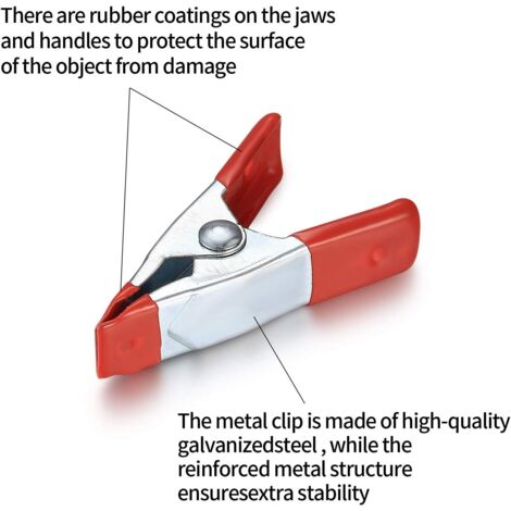 20 pinzas de resorte metálicas, pinzas para modelismo, pinzas de ...