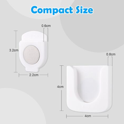 Paquete de 4 soportes magnéticos resistentes y mejorados para control ...